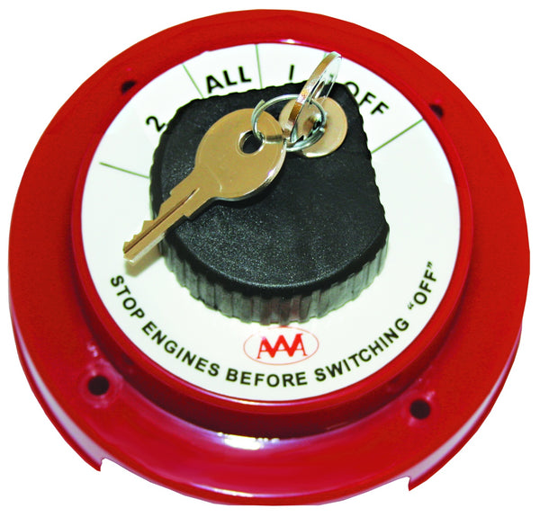 Dual Battery Switch with key lock anti-theft feature High Amp Battery
