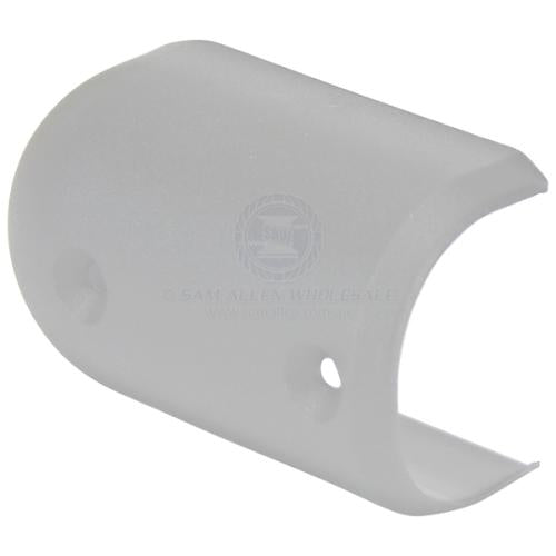 Gunwale End Caps - Gunnel White Round Nylon Fender strip cap 40mm X 2