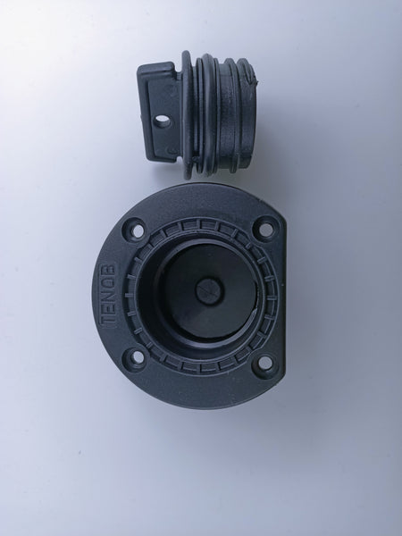 2 x Boat Bungs Chrome Base with plastic Bung Coarse Thread