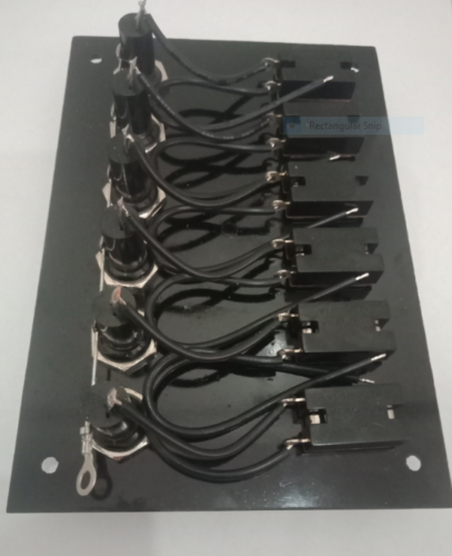 6+ 3 Gang Fused Marine Switch Panels Bakelite Panels