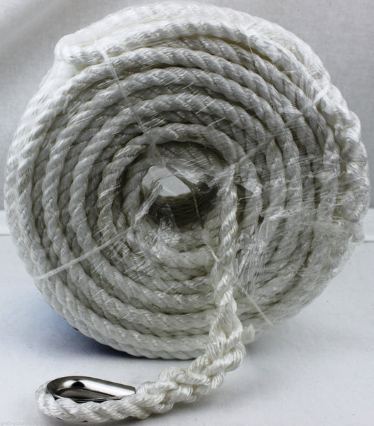 Boat Silver Anchor Rope 30m x 10mm PE Silver Anchor rope