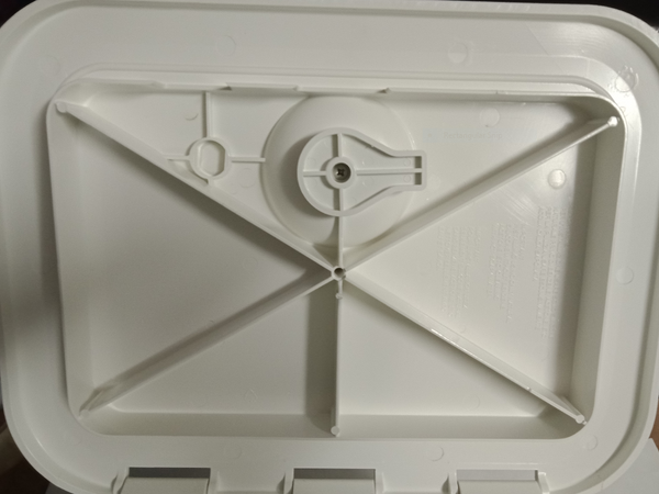 Access Hatch Storage Box for Caravan White Lid storage Box