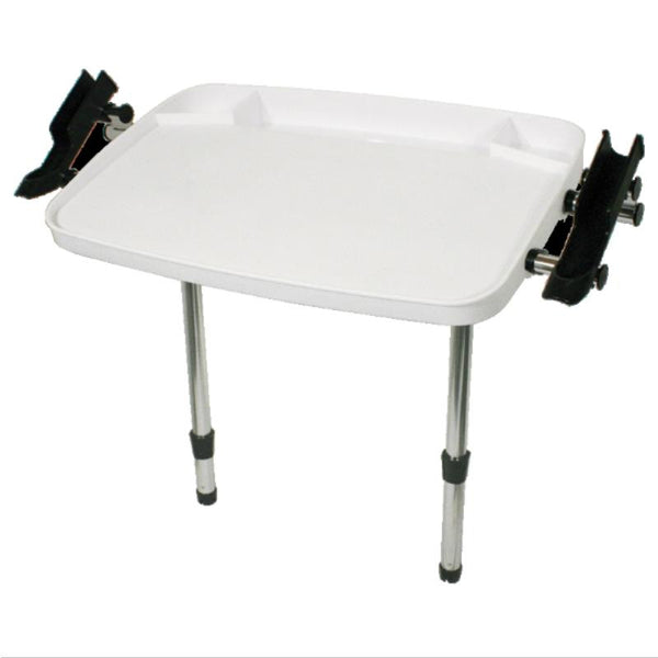 Large Bait Board Rod Holder Mount with 2 adjustable legs & 2 Rod holde